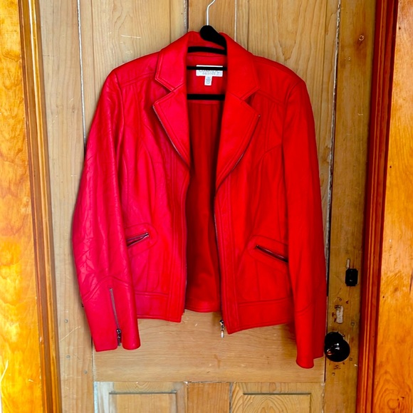 ConradC | Jackets & Coats | Conradc Red Leather Jacket | Poshmark